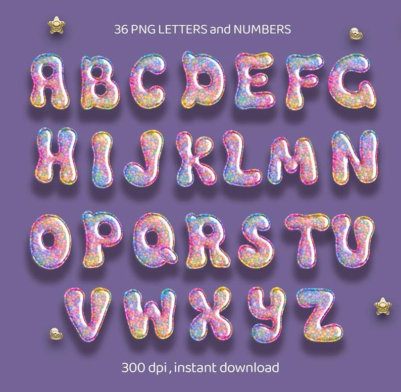 Candy Land Letters Clipart, Sprinkle Alphabet and Sweet Numbers Png ...