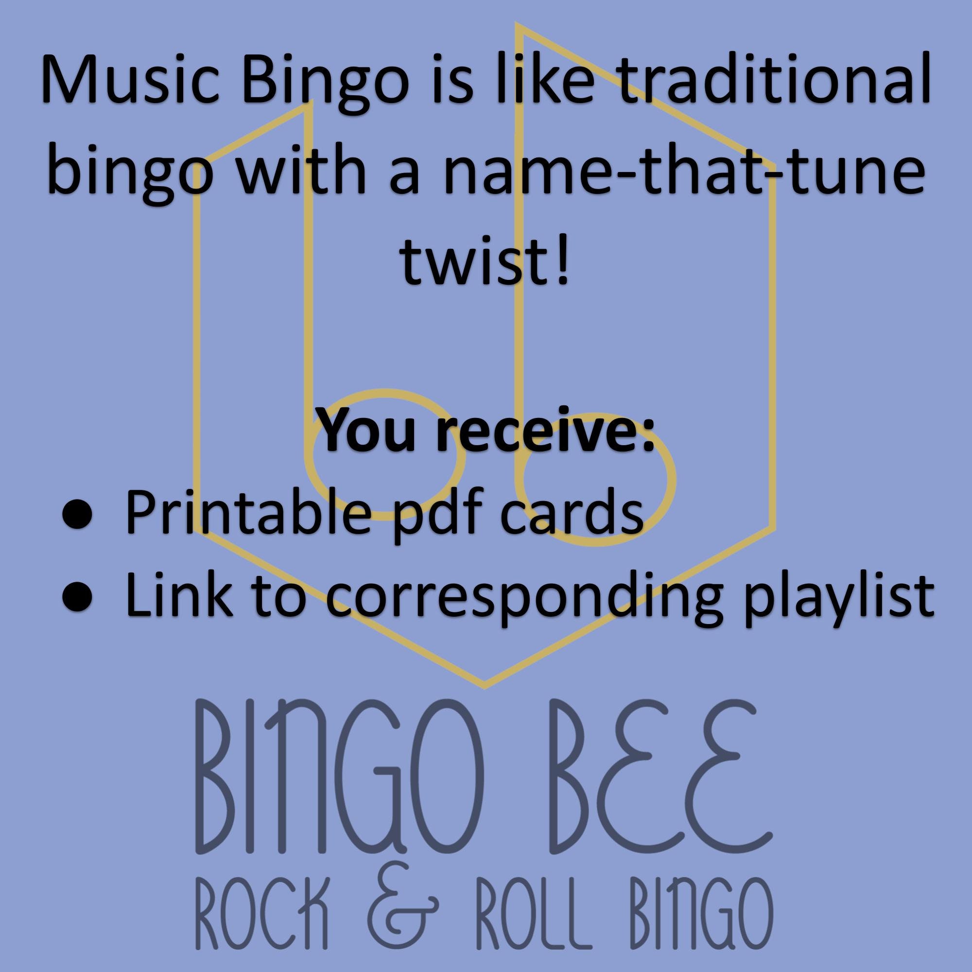 Music Bingo Printable PDF halloween Songs Halloween Party Game 50 Cards ...