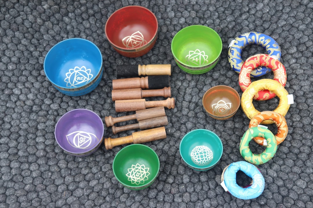 Seven Chakra Singing Bowl Set-set of Seven Singing Bowl-chakra Healing ...