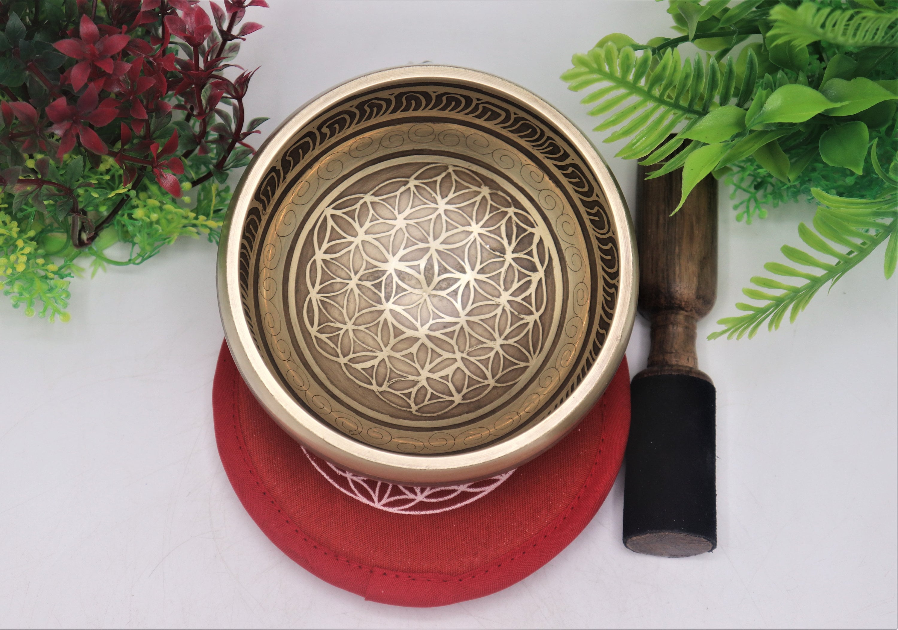 11 CM Handmade flower of life kasha singing bowl-mantra | Etsy