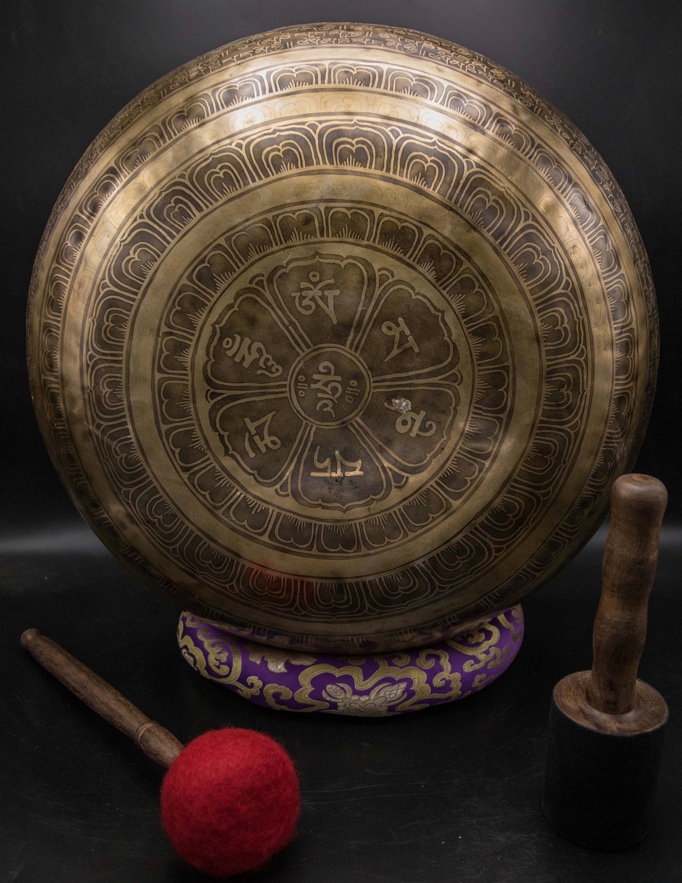 19 Inch Diameter Large Singing Bowl-tibetan Healing - Etsy