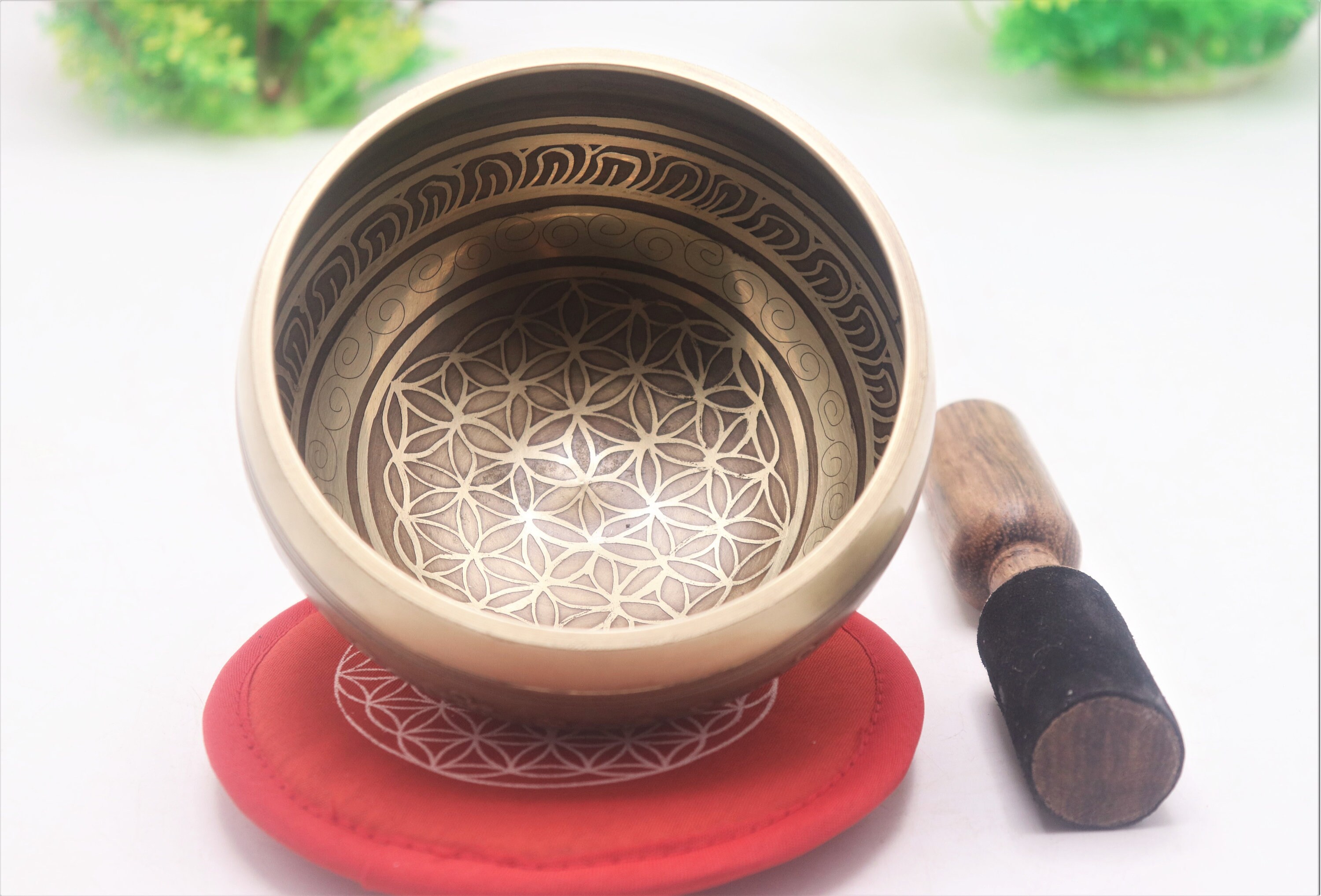 11 CM Handmade flower of life kasha singing bowl-mantra | Etsy