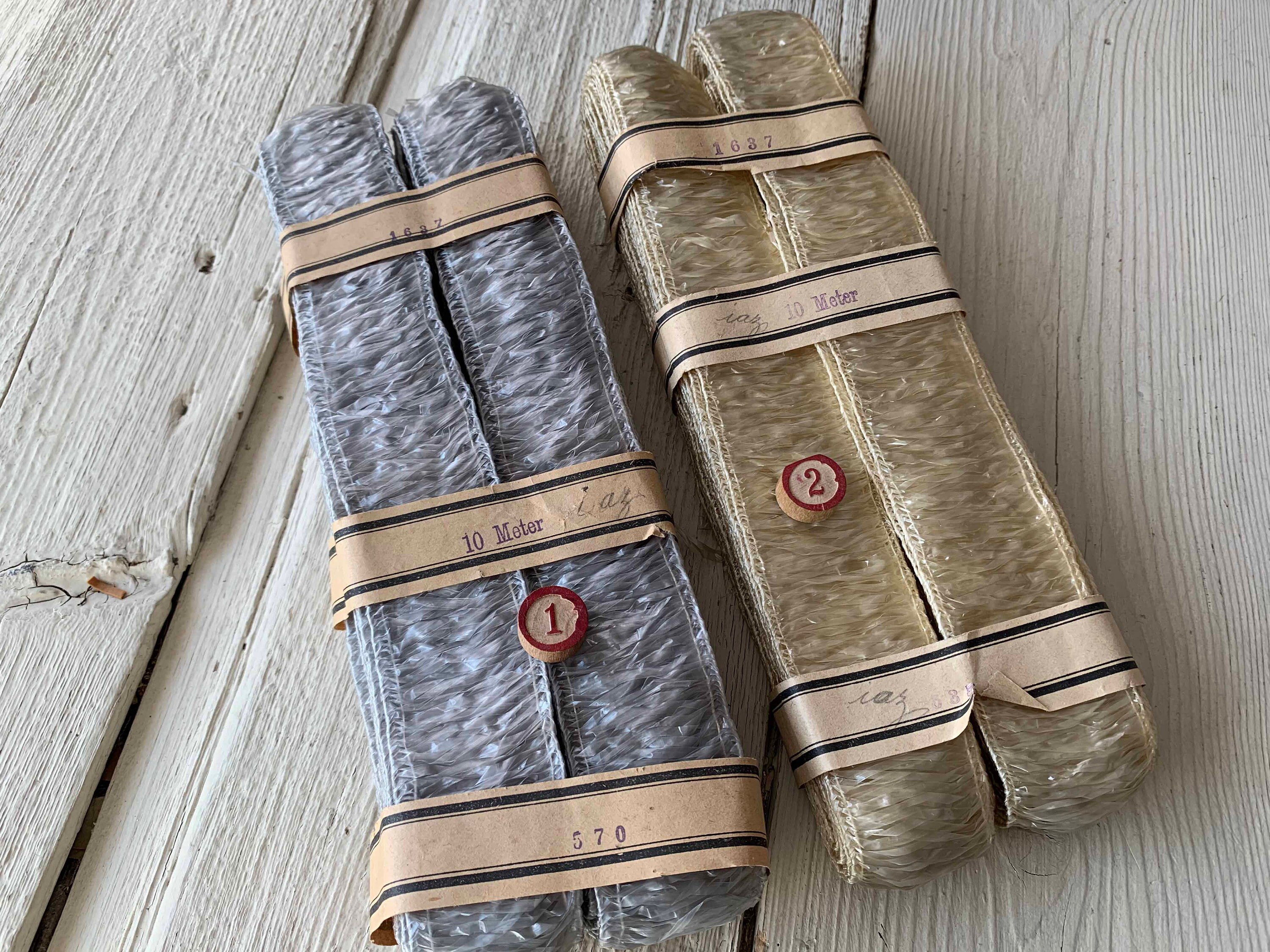 By the Yard Antique Vintage Millinery Trim Braid Millinery Cello ref: A ...