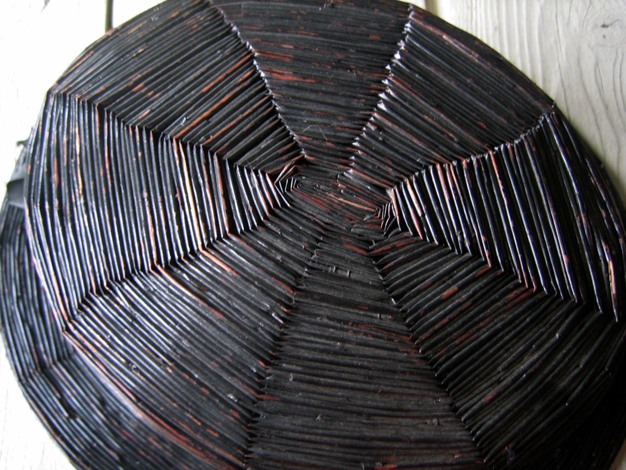 Antique Victorian Black Pipe Straw Hat Good Condition but - Etsy