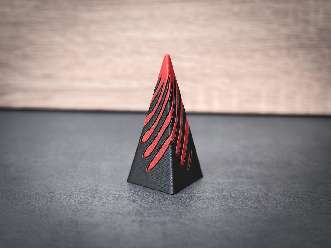 STL, 3mf Thread Sculpture Fidget Vortex Pyramid Download File 3mf, STL ...