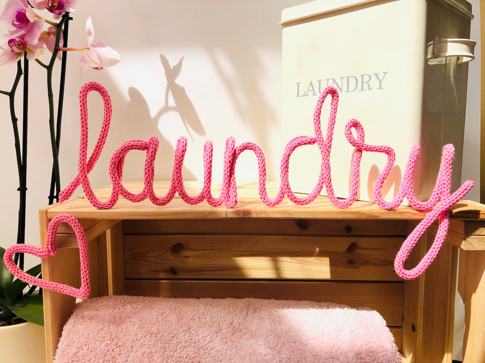Laundry wire word with heart Laundry room Washing | Etsy