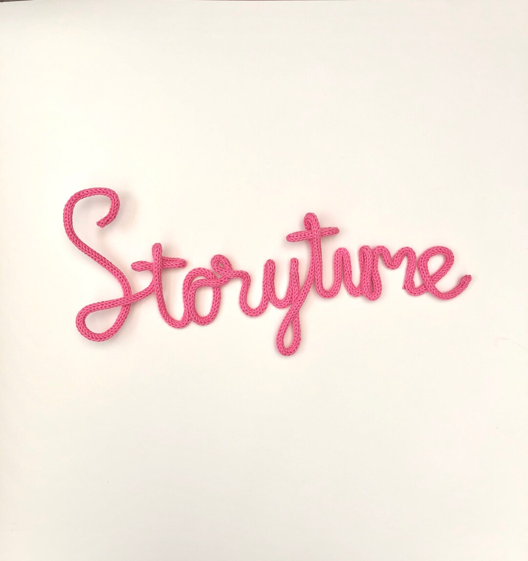 Storytime Knitted Wire Wall Art Wire Words Story Time Decor Playroom ...