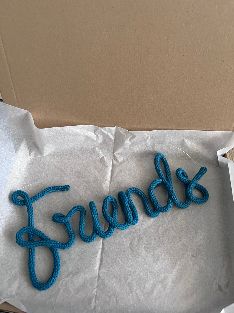 SMALL Custom Wire Word • Any Word • Wall Decor • Personalised Gift ...