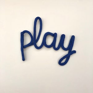 Play Knitted Wire Wall Art • Play Wall Decor • Playroom • Nursery Wall ...