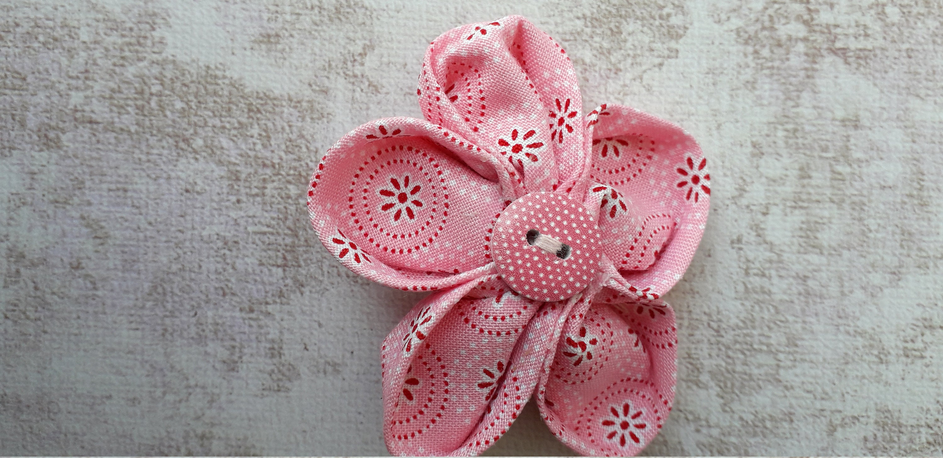 Fabric Brooch Handmade Fabric Flower Brooch Fabric Flower - Etsy UK