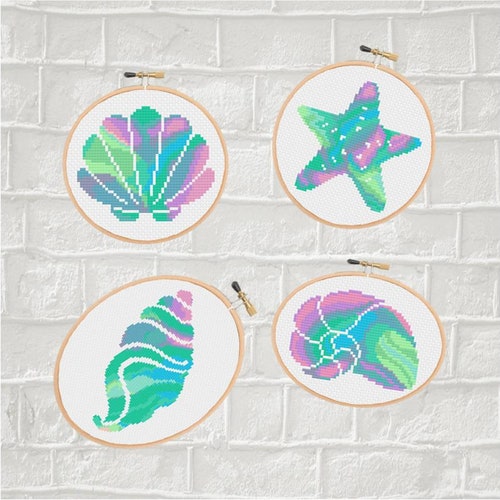 Sea Shells Digital Download Cross Stitch Pattern - Etsy