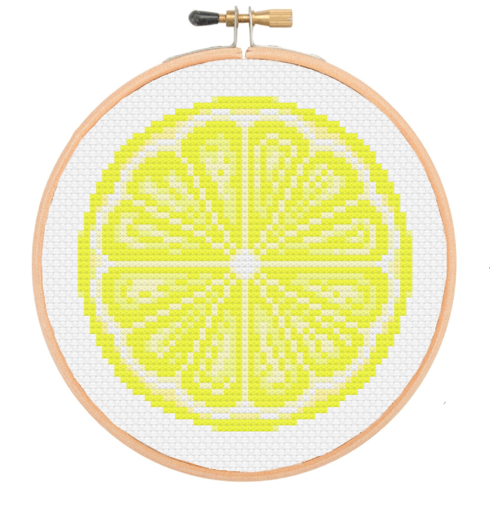 Lemon Slice Cross Stitch PDF Pattern, Citrus Fruit Cross Stitch ...