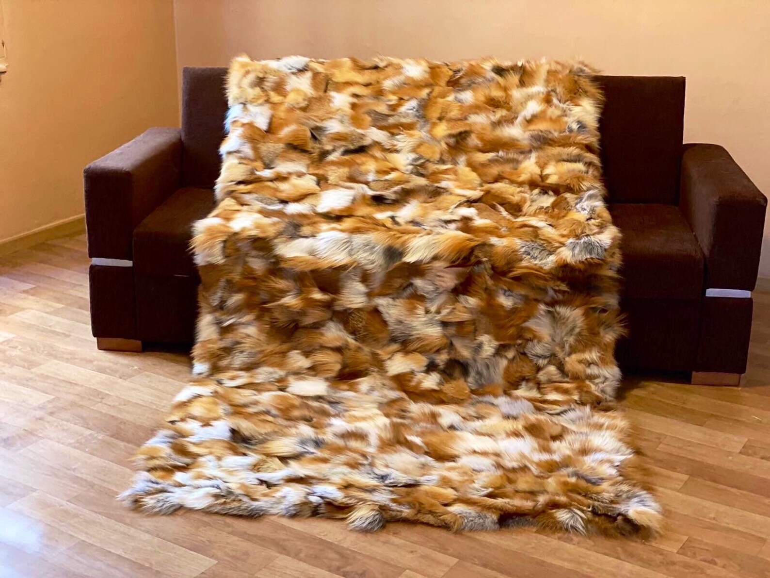 Luxury Fox Fur Blanket Throw Blanket Luxury Blanket - Etsy