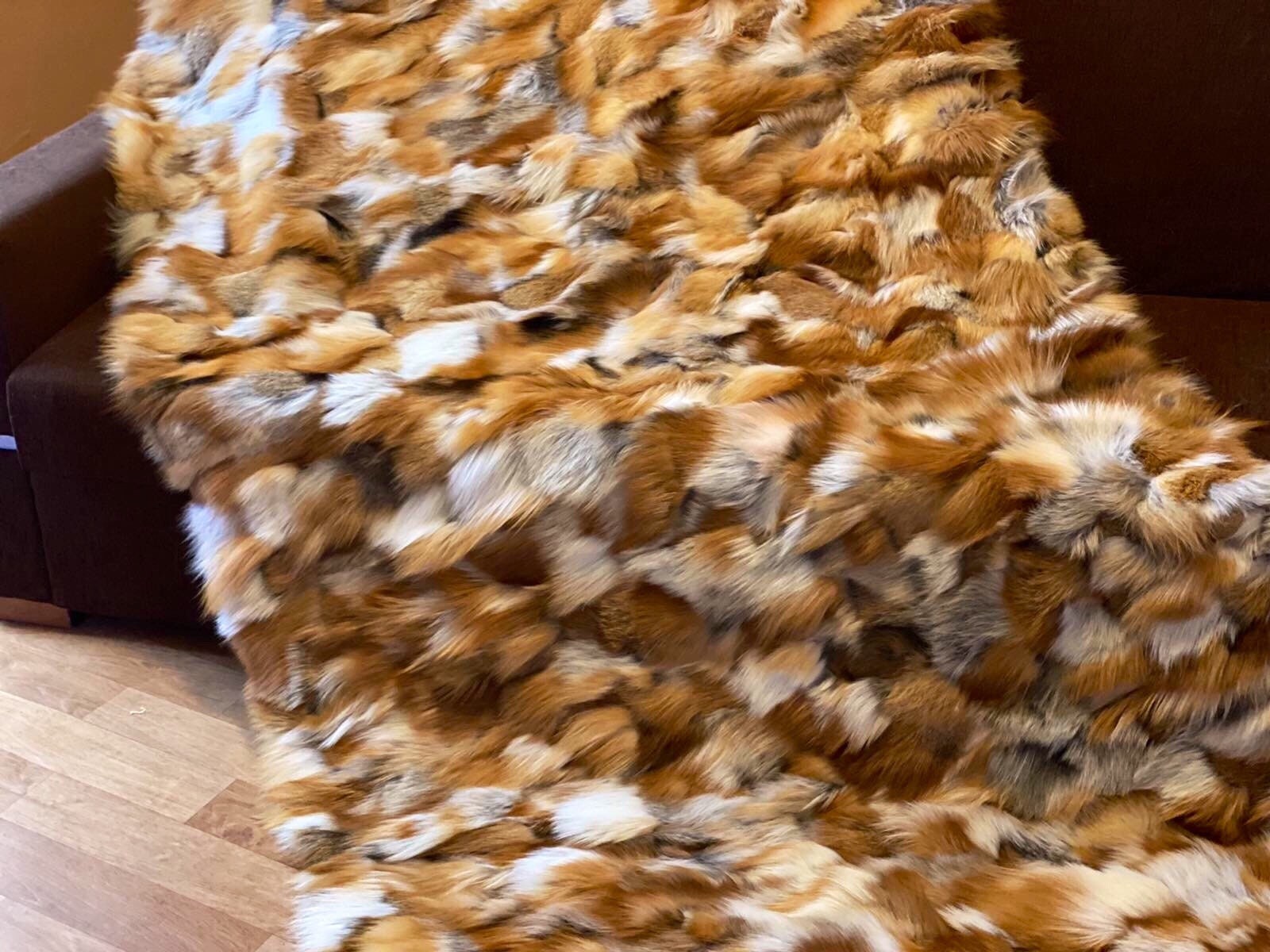 Luxury Fox Fur Blanket Throw Blanket Luxury Blanket - Etsy