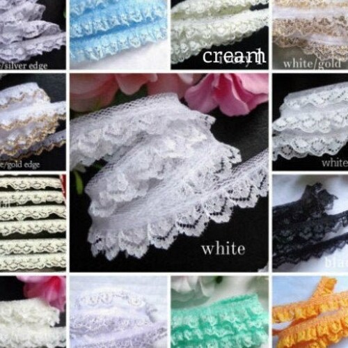 Four Inch Scalloped Lace Trim by the Yard - Etsy