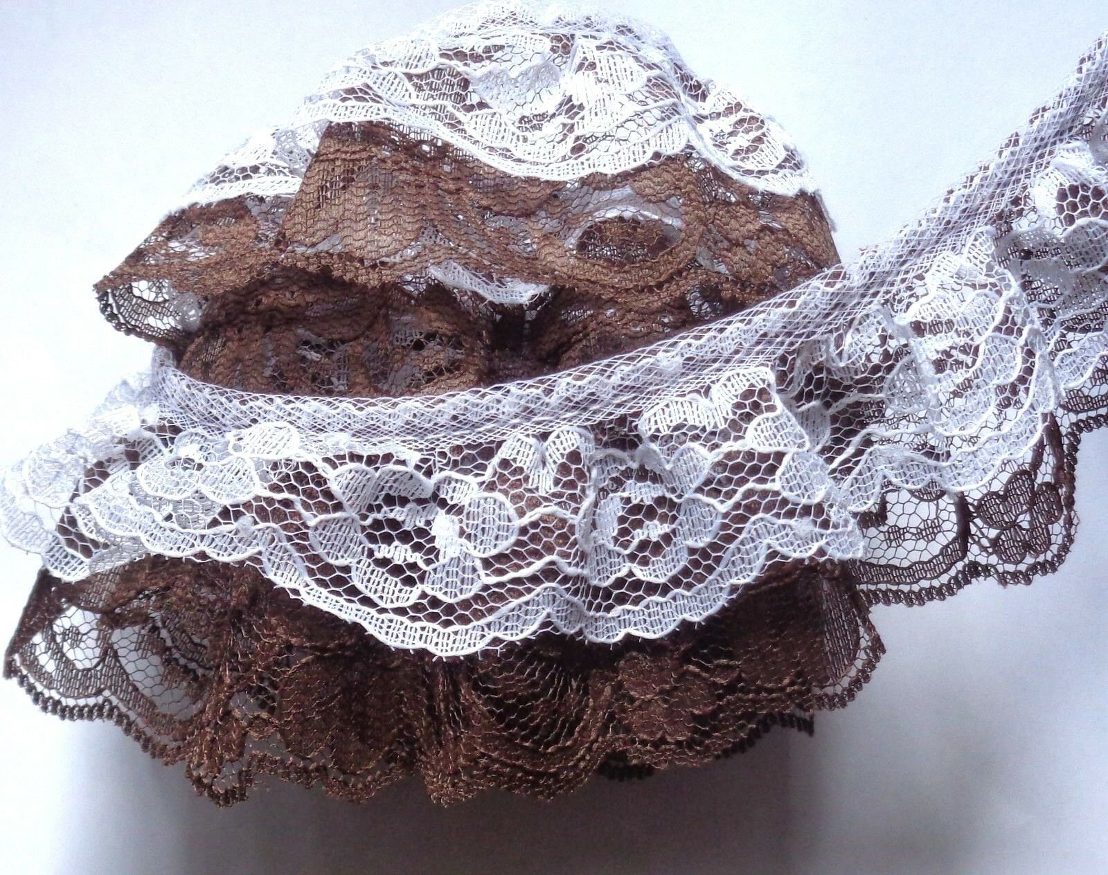 2 Inch Wide Gathered Lace Combo Select Color Price for 1 Yard | Etsy