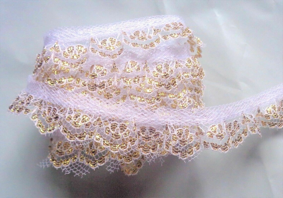 Ruffled Lace Trim 3/4 Inch Wide Selling by the Yard-select - Etsy