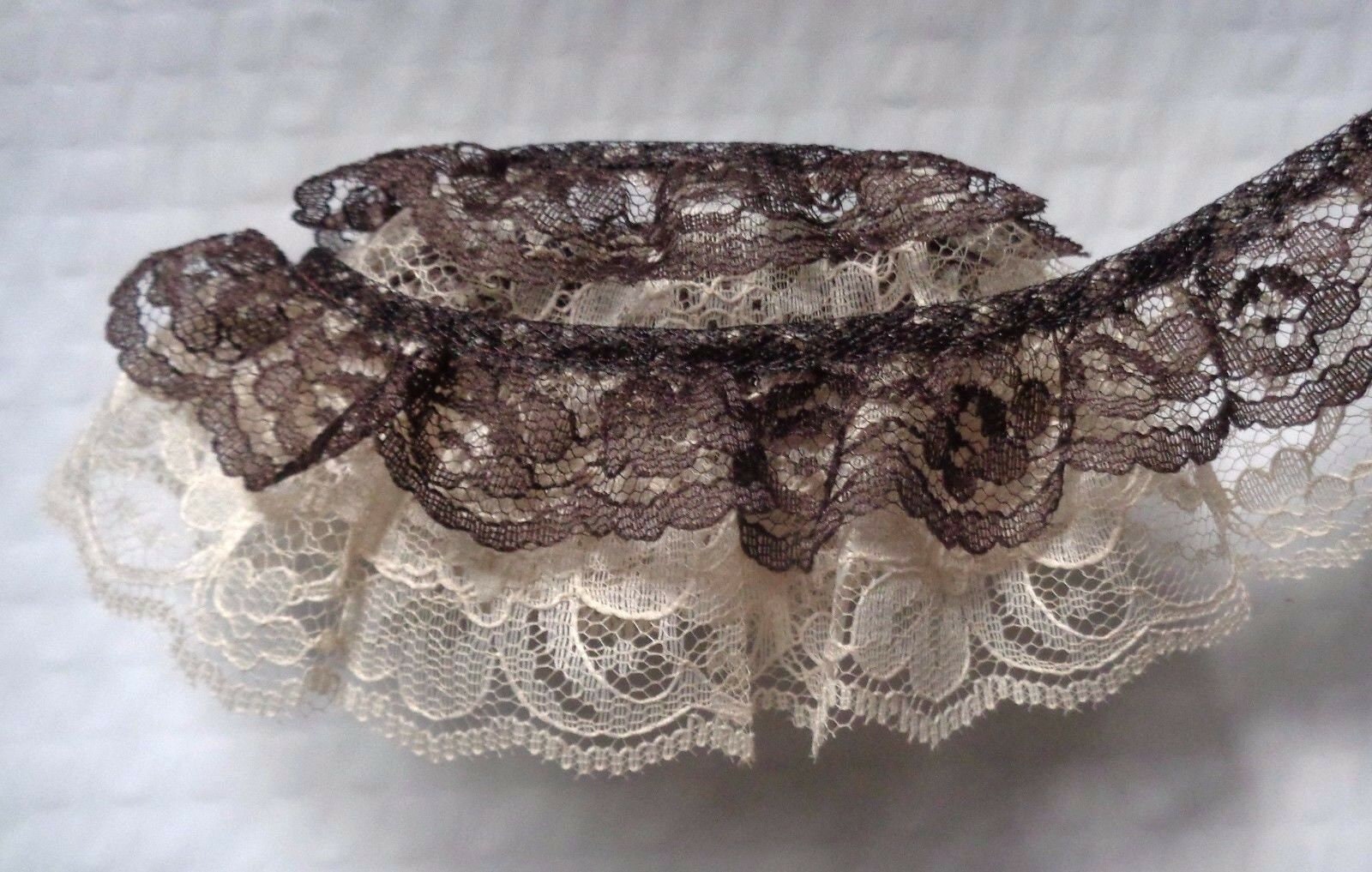 2 Inch Wide Gathered Lace Combo Select Color Price for 1 Yard | Etsy