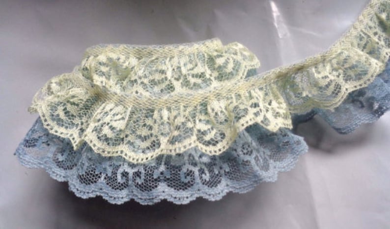 Ruffled Lace Combo, 2+5/8 Inch or 2 Inch Wide Select Color Price for 1 ...