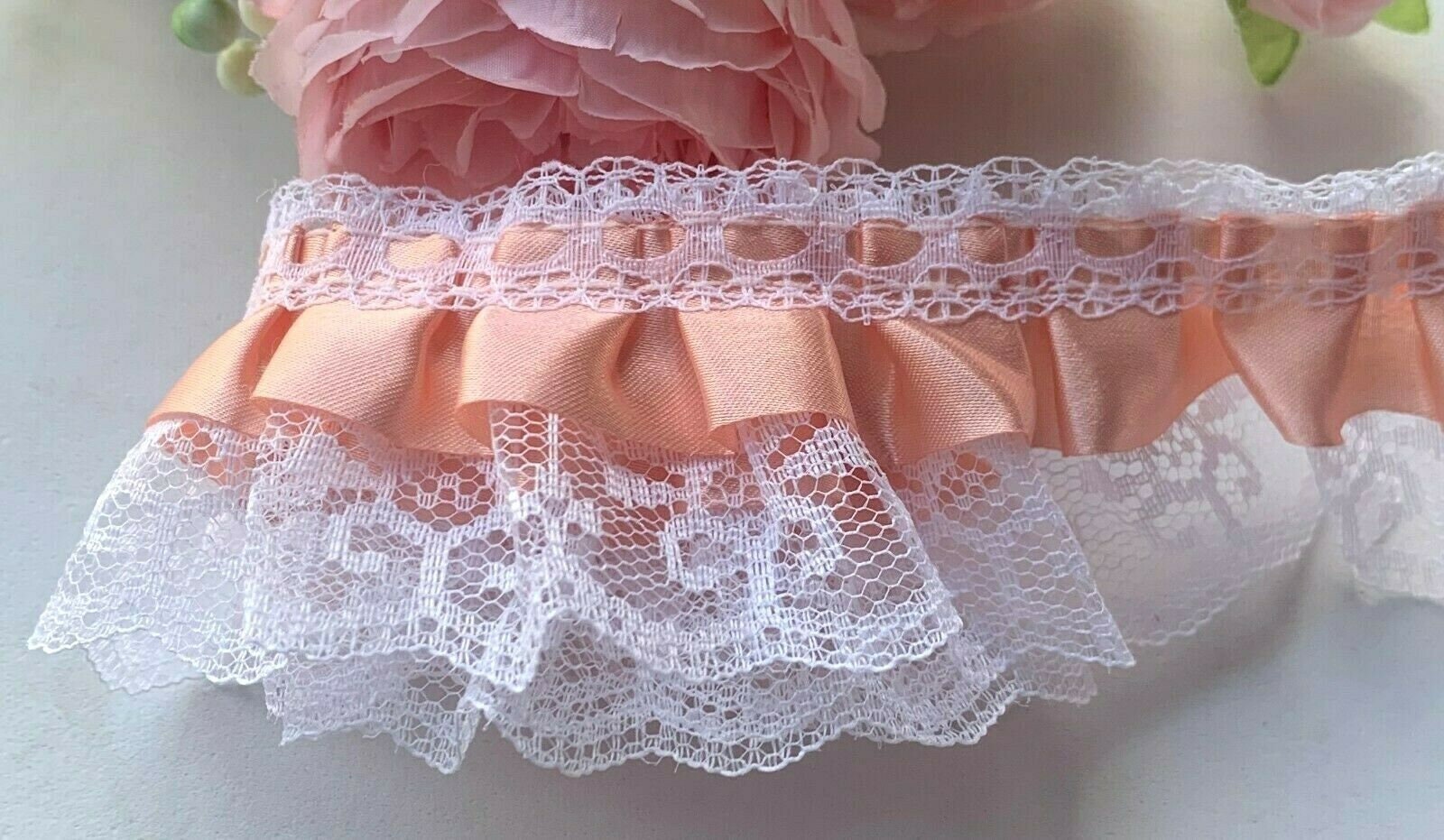 1 1/2 Inch Wide or 2 Inch Wide Ruffled Lace Trim Price for 1 - Etsy