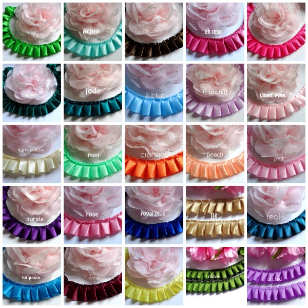 Satin Ribbon Roses - Etsy