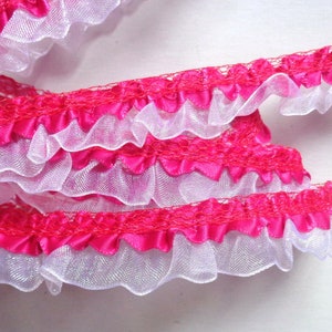 Satin Ruffle Lace Trim 3/4 Inch Wide Selling by the Yard/select Color ...