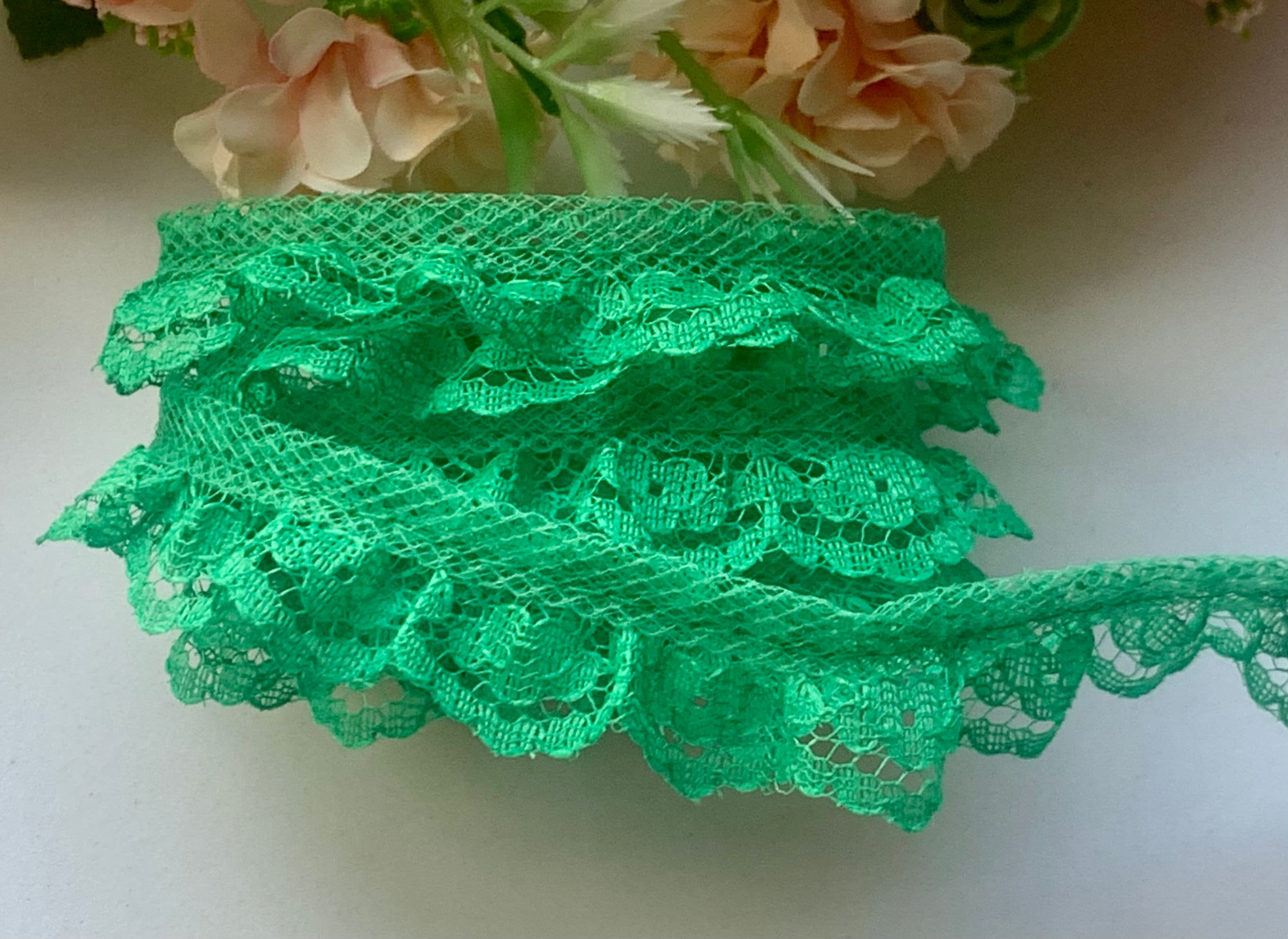 Ruffled Lace Trim 3/4 inch wide selling by the yard-select | Etsy
