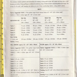 Vintage 80's Simplicity 5181 String Quilt Twin Full - Etsy
