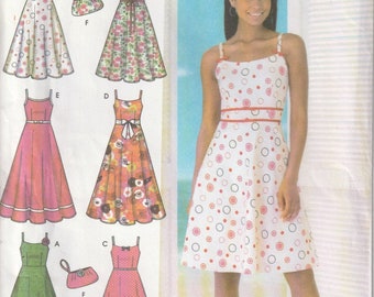 Uncut Simplicity Sewing Pattern 4531 Fresh Flirty Flared Sun Dresses ...