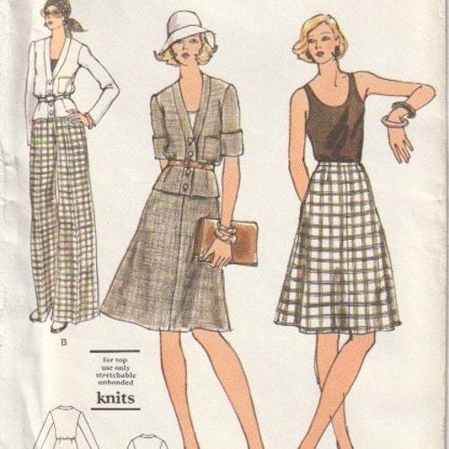 Vogue Sewing Pattern 8354 From 1992. Misses Unlined Jacket and - Etsy