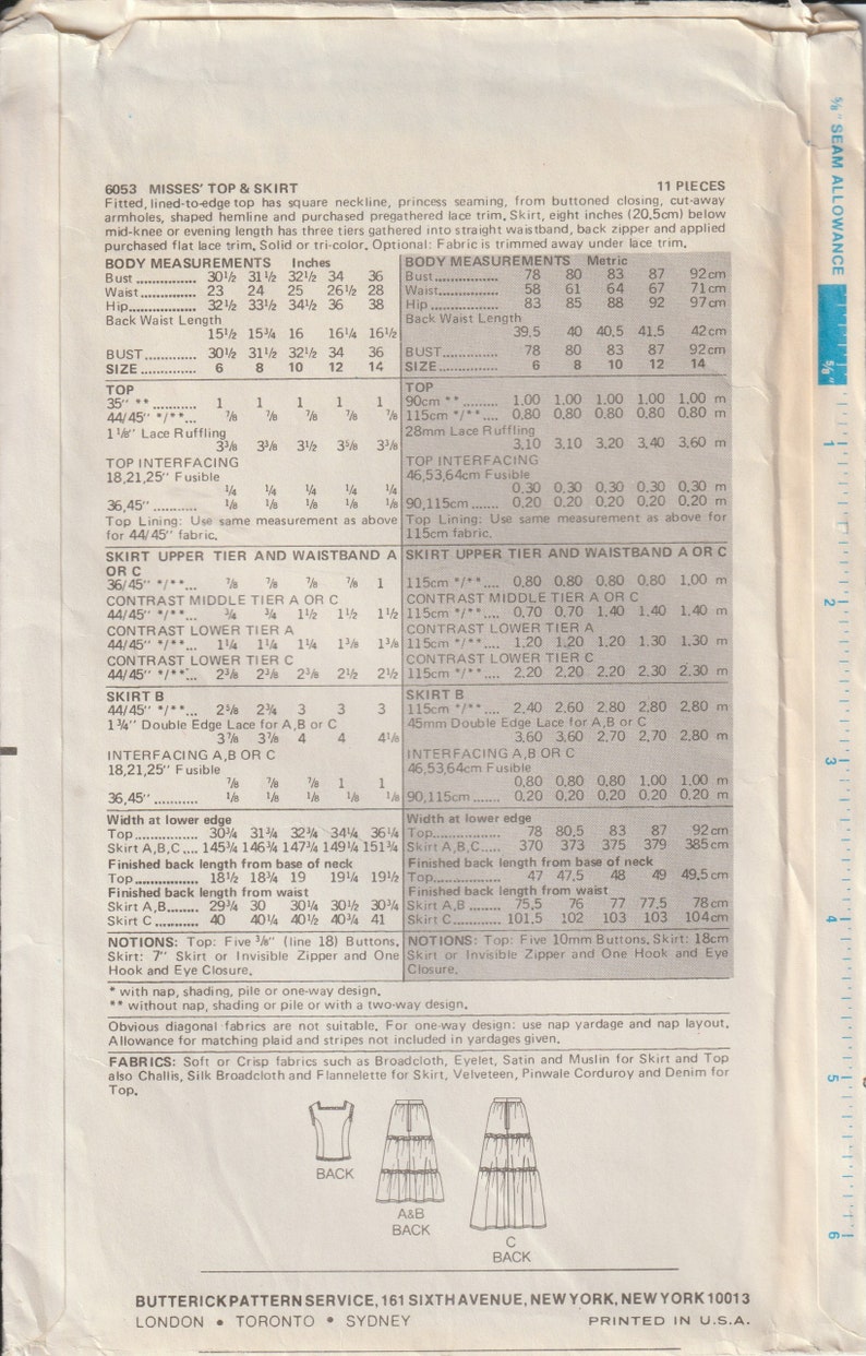 Misses 3 Tiered Skirt & Fitted Vest Style Top With Shaped Hemline ...