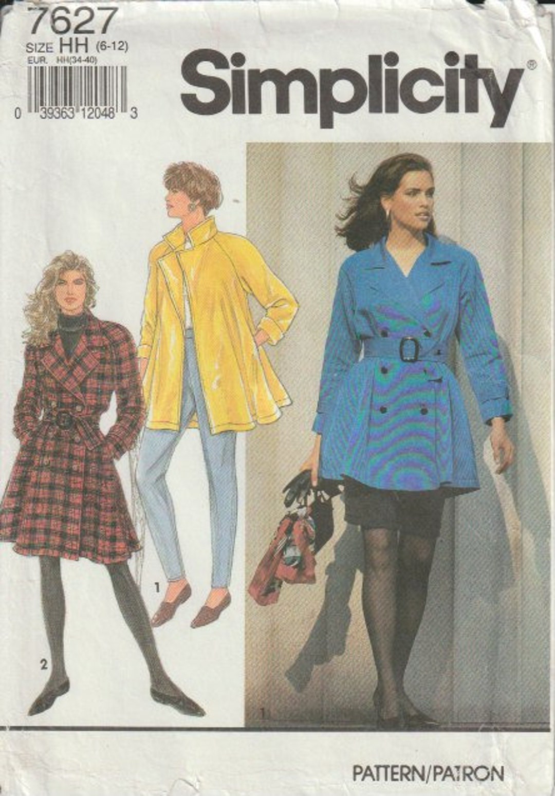 Misses Trench Dress or Top and Slim Skirt Short Swing Coat - Etsy