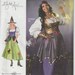 Women's Witch Gypsy Halloween Costume Dress Simplicity 2803 Plus Size ...