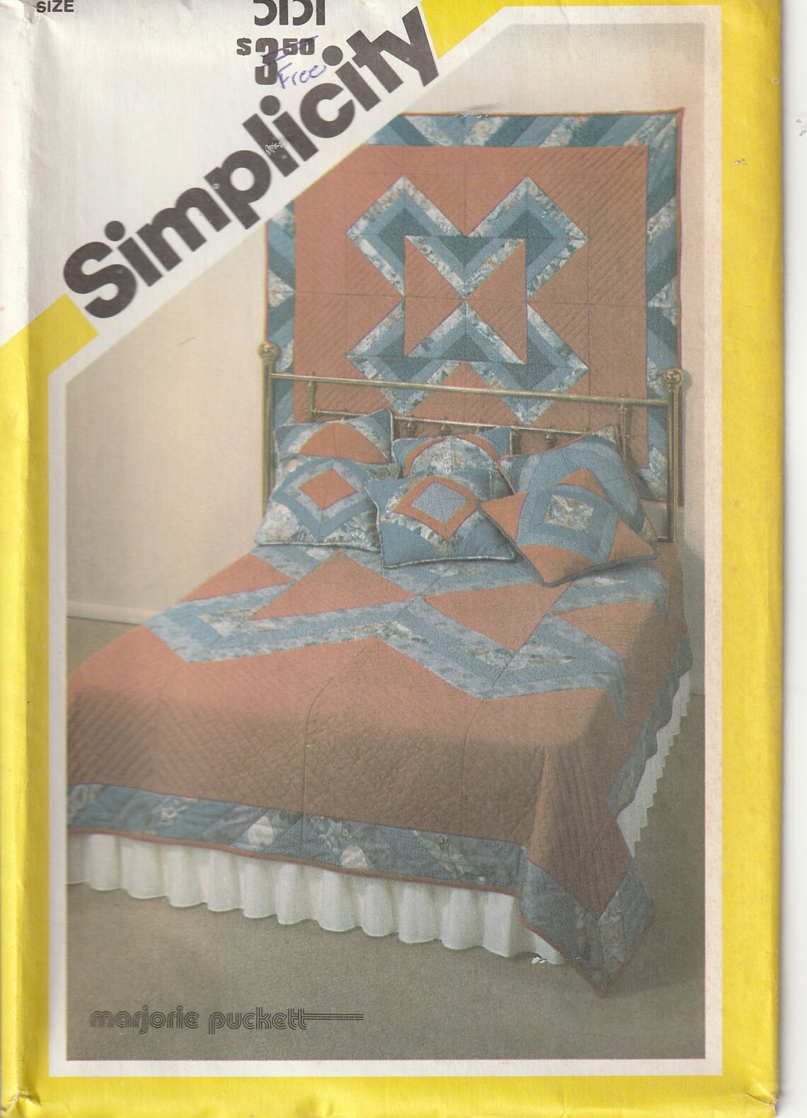 Vintage 80's Simplicity 5181 String Quilt Twin Full - Etsy
