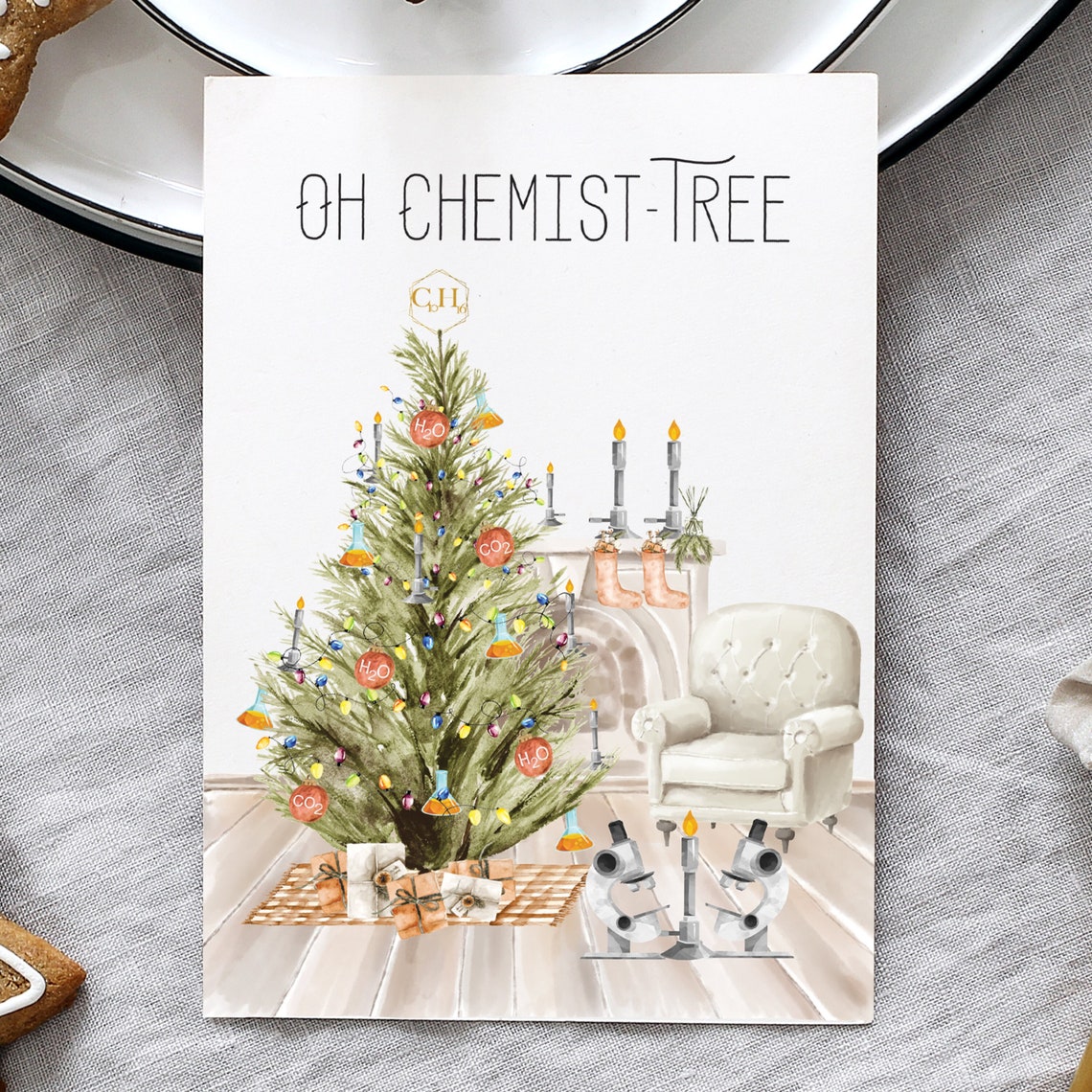 Chemistry Christmas Card | Science Christmas Card Pack | Chemistry ...