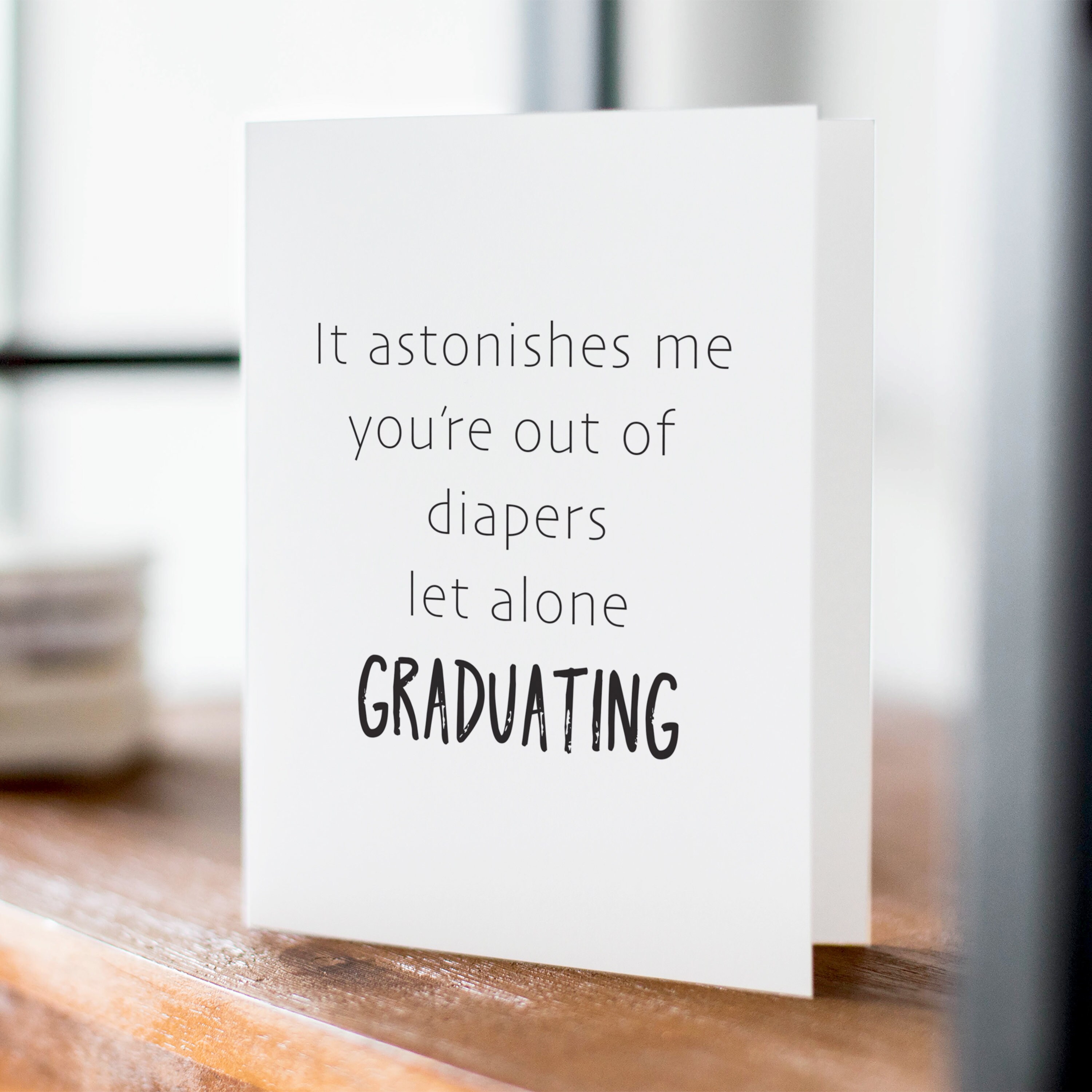 Funny Graduation Card for Daughter | Graduation Gift for Son ...