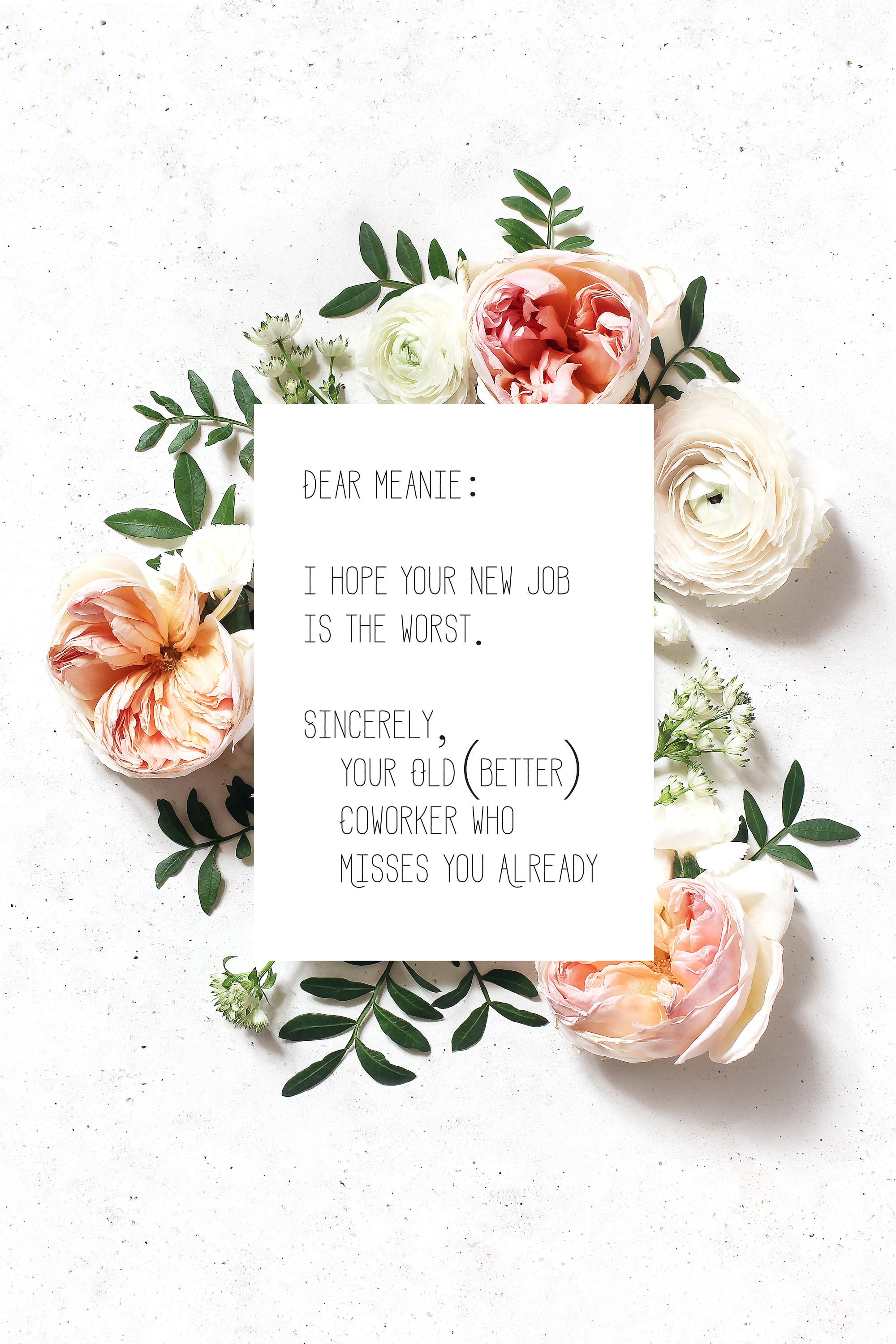 Funny Coworker Miss You Card Sarcastic Coworker Card Funny - Etsy