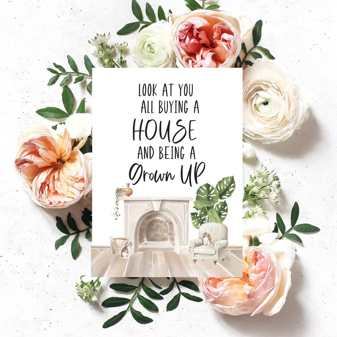 Funny New Home Card | New Home Gift | Welcome Home Card | First Home ...