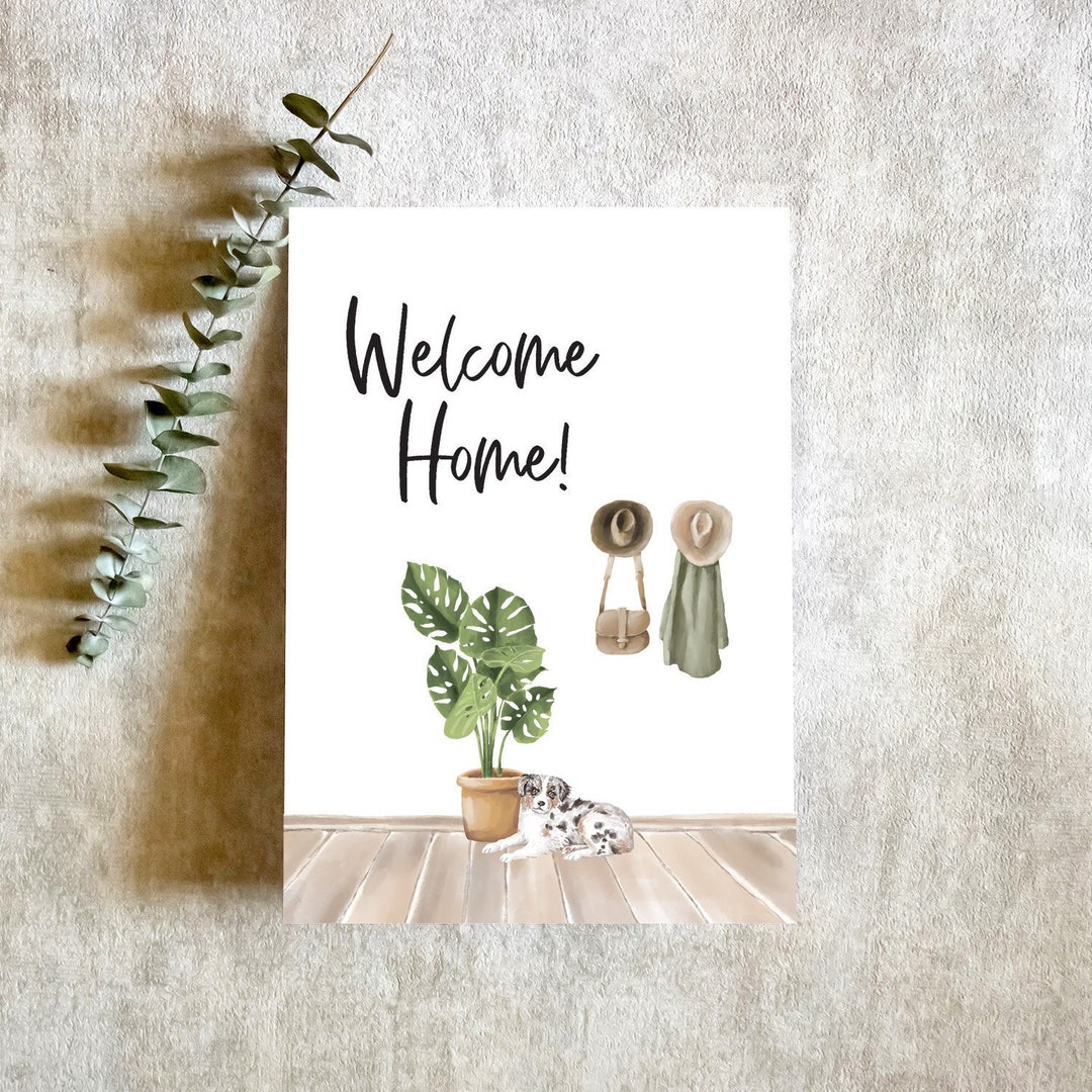 New Home Card Custom | New Home Gift | Welcome Home Card | First Home ...