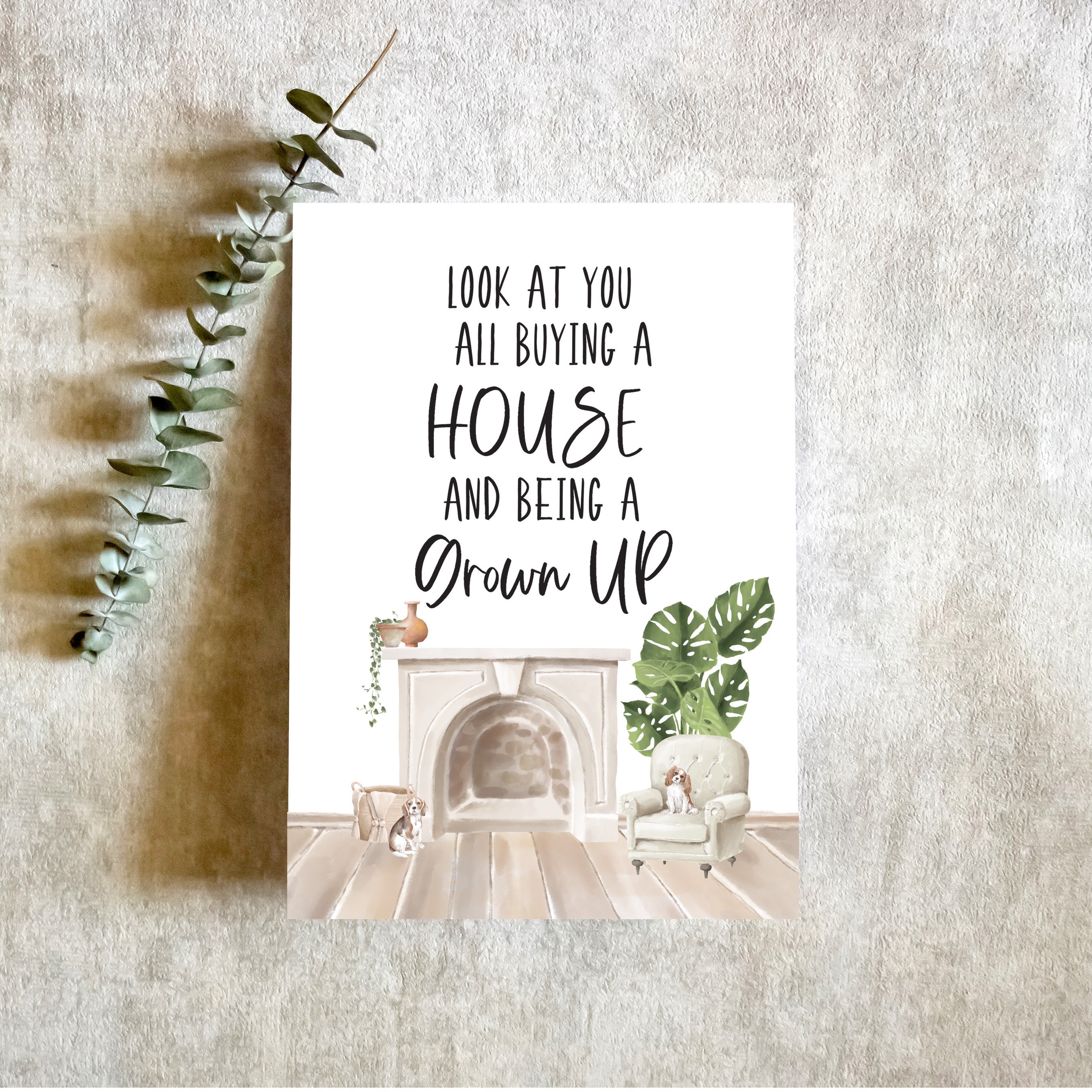 Funny New Home Card New Home Gift Welcome Home Card - Etsy