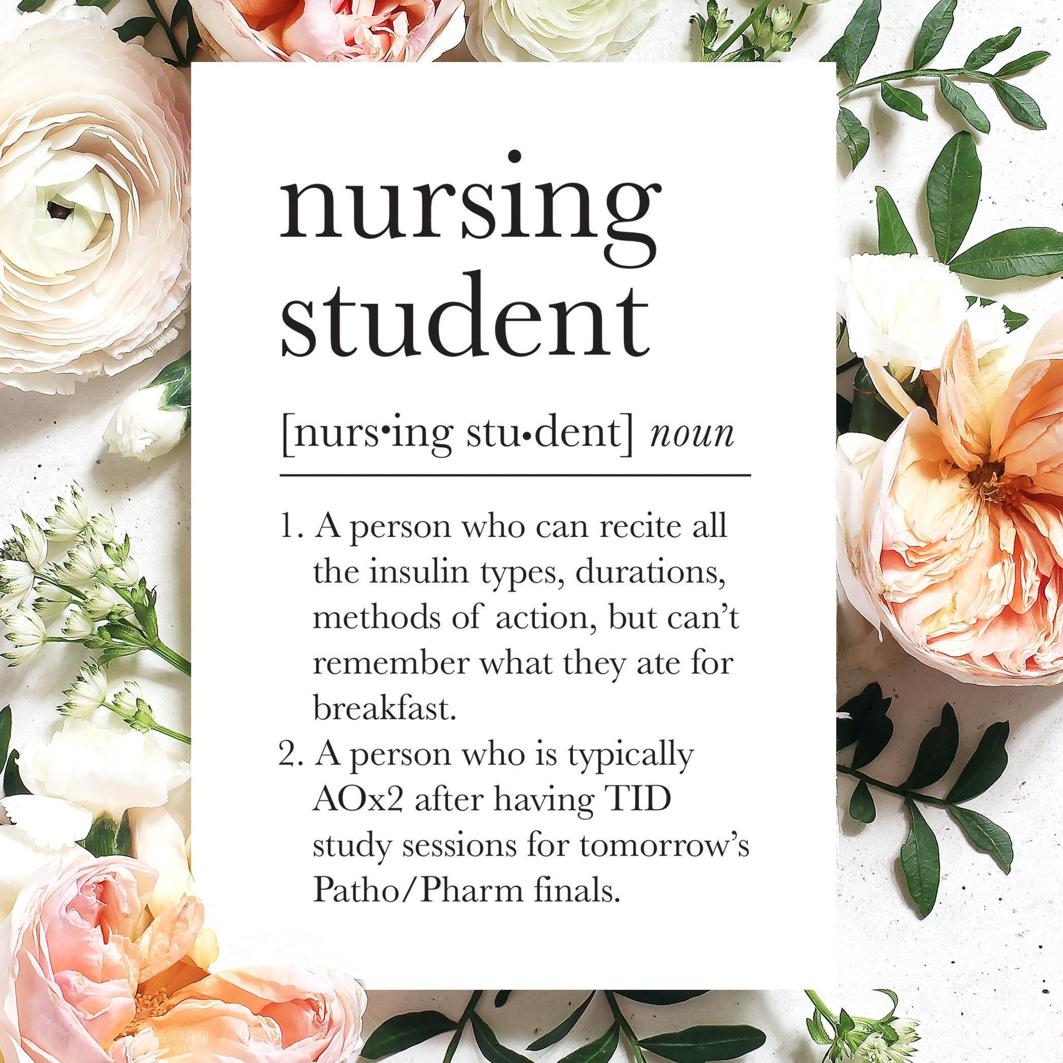 Nursing Student Card | Funny Nursing Student Gift | New Nurse Gift ...