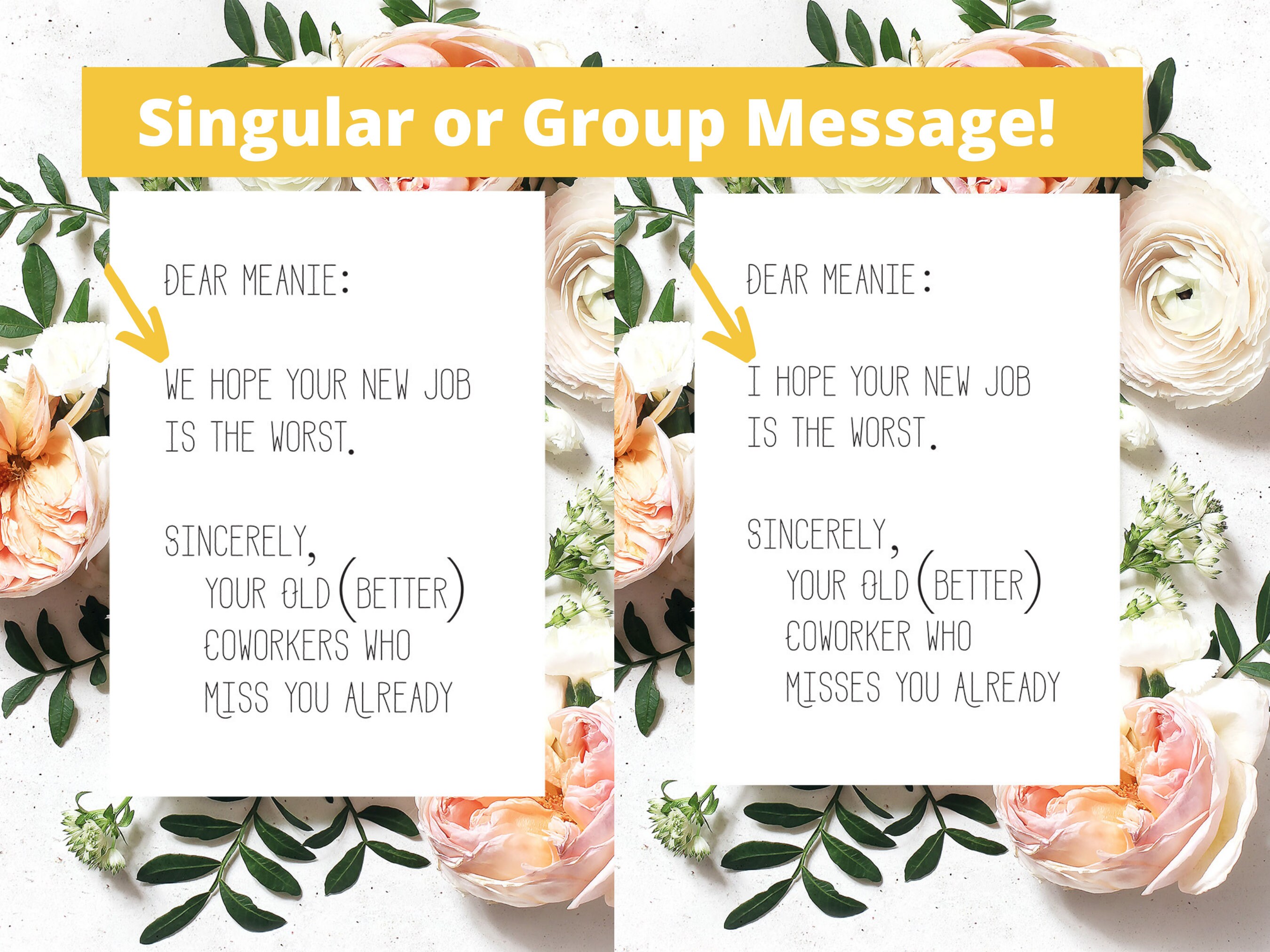 Funny Coworker Miss You Card Sarcastic Coworker Card Funny - Etsy