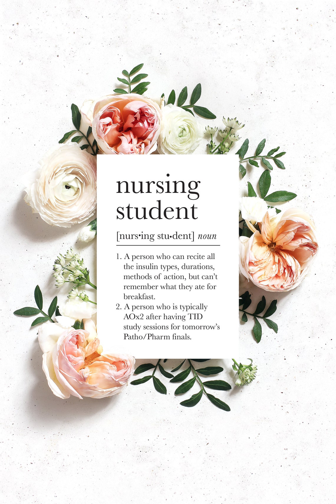 Nursing Student Card | Funny Nursing Student Gift | New Nurse Gift ...