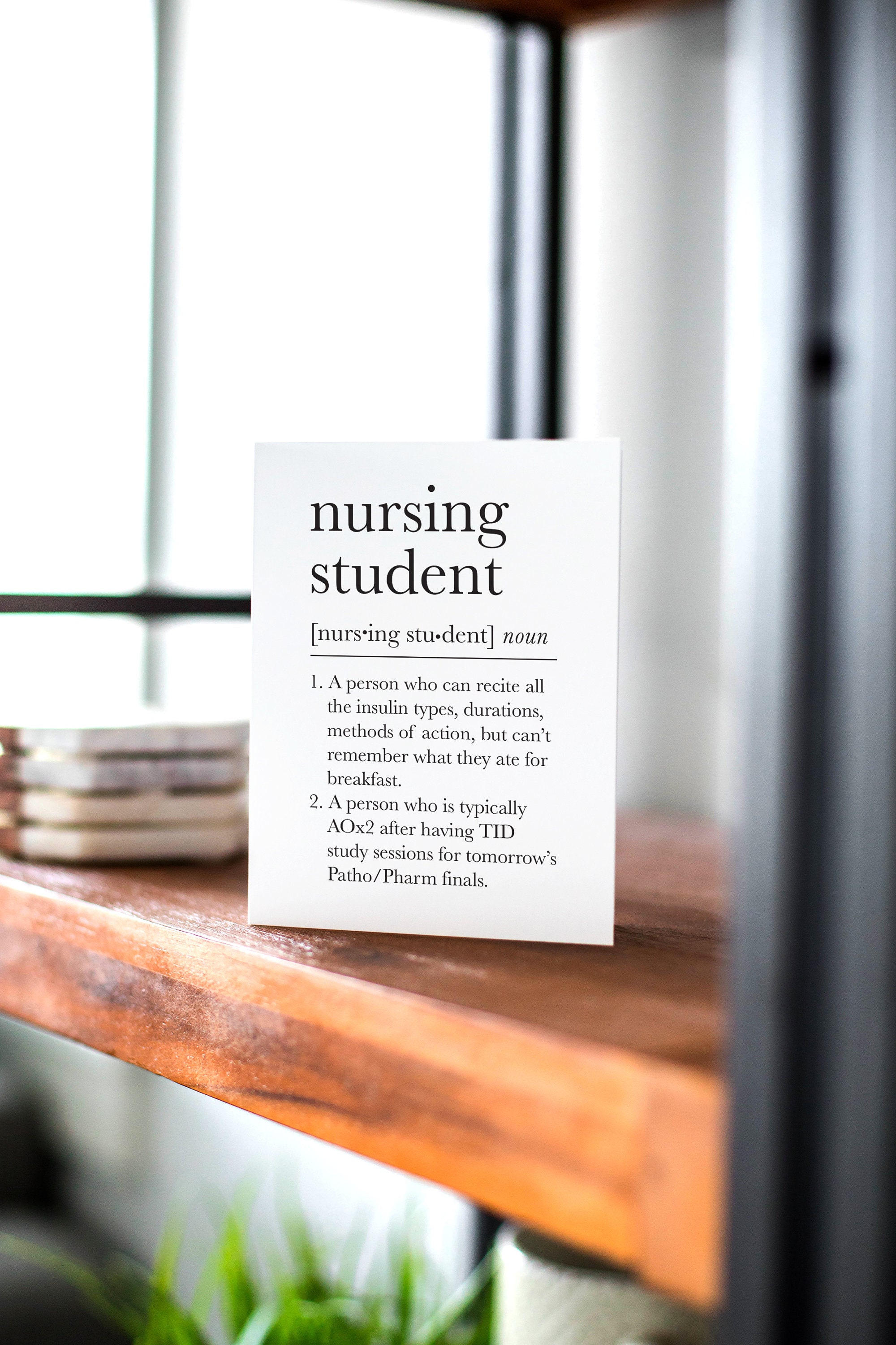 Nursing Student Card | Funny Nursing Student Gift | New Nurse Gift ...