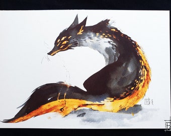 Demon Fox Art - Etsy