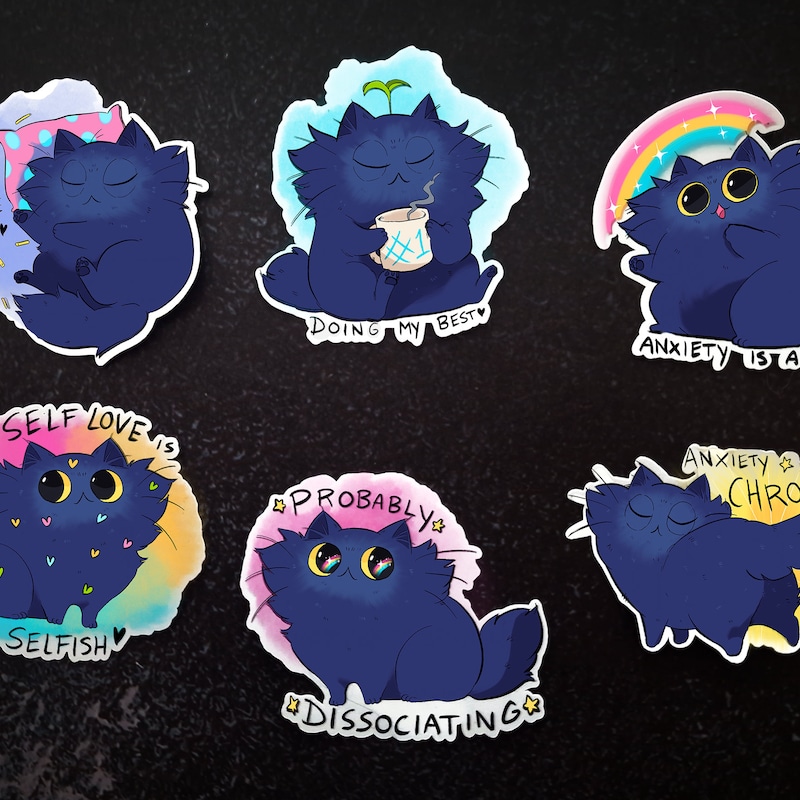 Anxiety Sticker - Etsy