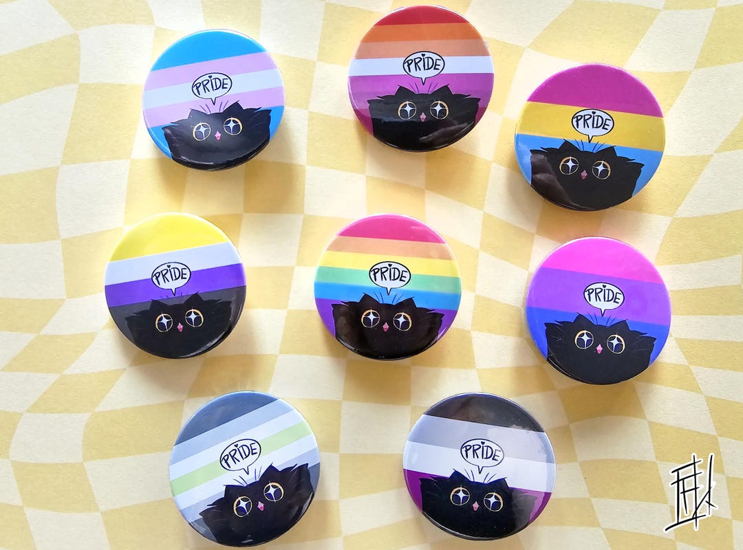 Pin Button 45 Mm/1,7 Inch - "lgbtqa+ PRIDE Flags - Etsy