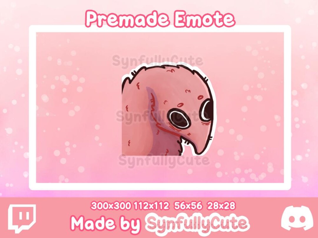 Fuzzy Shocked Worm on a String Emote for Twitch and Discord - Etsy