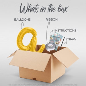 Enjoy Your Next Chapter - Cursive Letter Balloon Banner - Gold, Rose ...