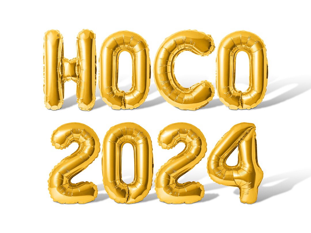 HOCO 2024 Letter Balloon Banner - 10 Color Options - Homecoming Party ...